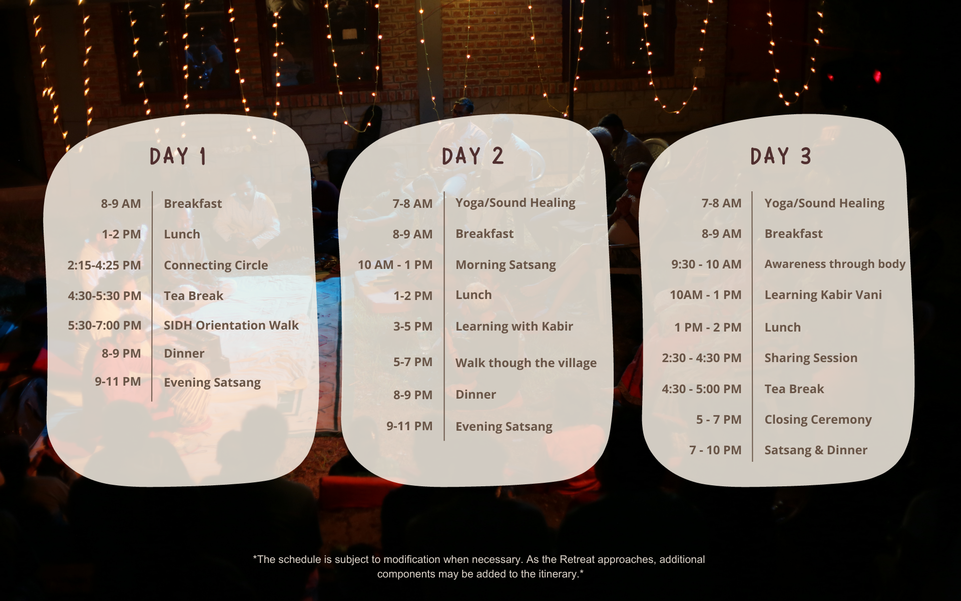 Retreat – KABIR YATRA